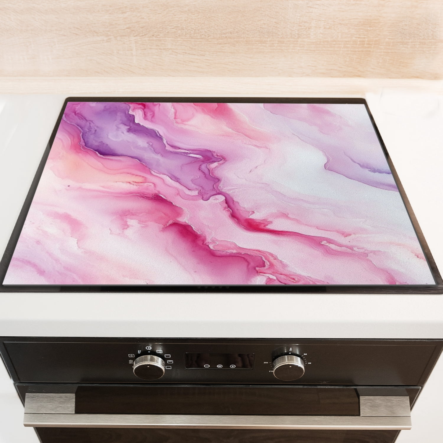 Silicone Stove Mat for Glass Top Stove, Exquisite Rose - Tinted Swirl ...