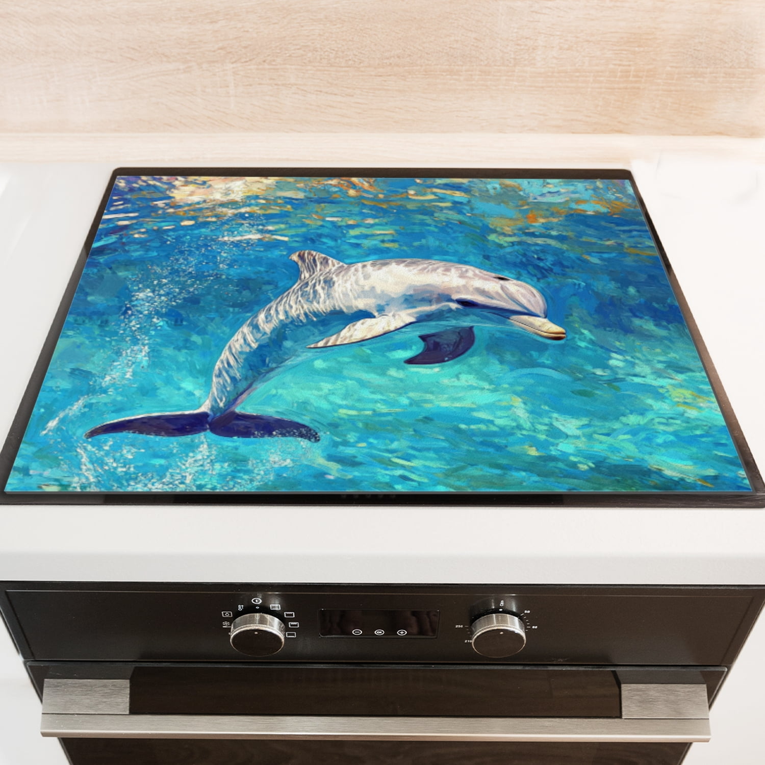 Silicone Stove Mat for Glass Top Stove, Gleaming Sea Dolphin Electric ...