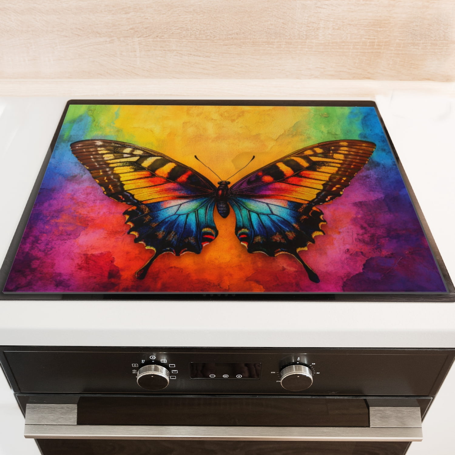Silicone Stove Mat for Glass Top Stove, Gorgeous Butterfly In Gradient ...