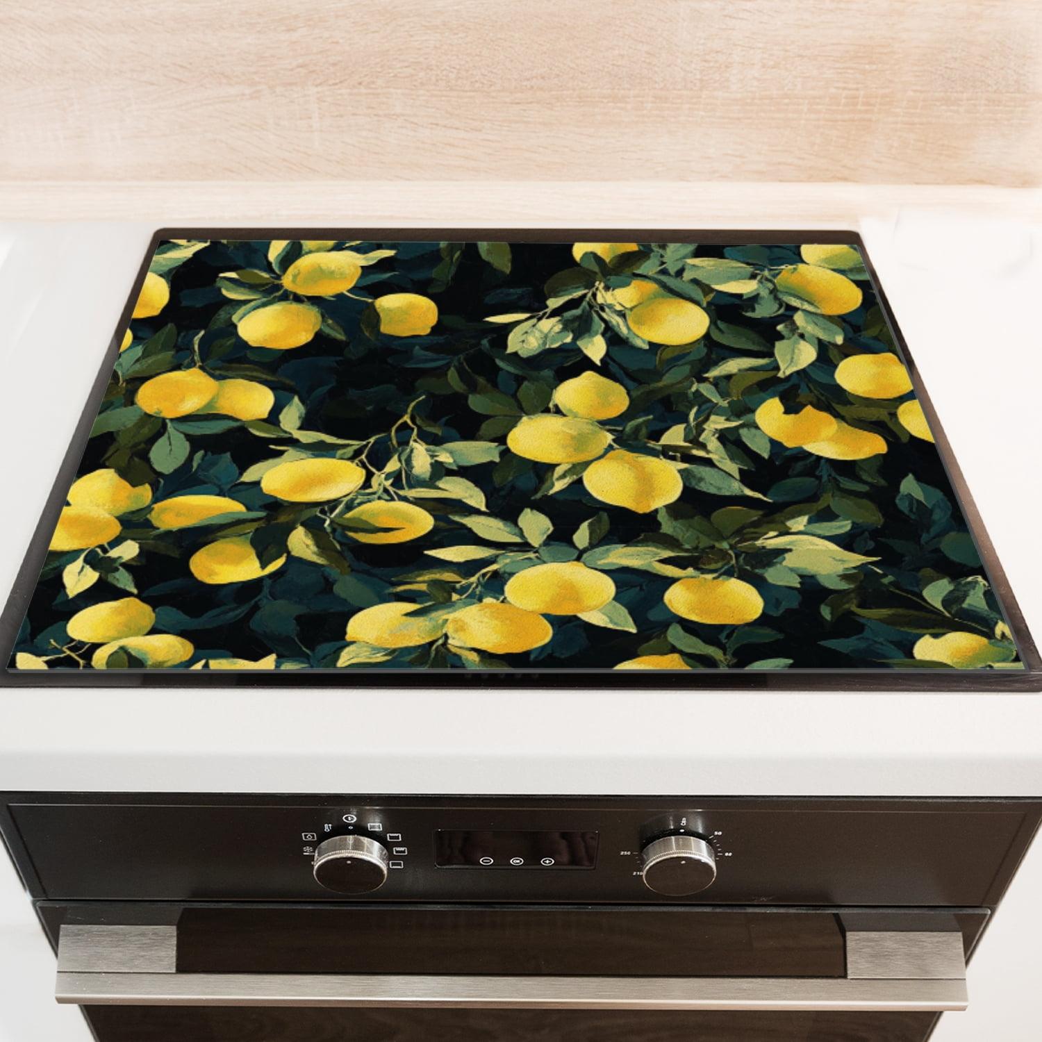 Silicone Stove Mat for Glass Top Stove, Gorgeous Yellow - Lemon Art ...