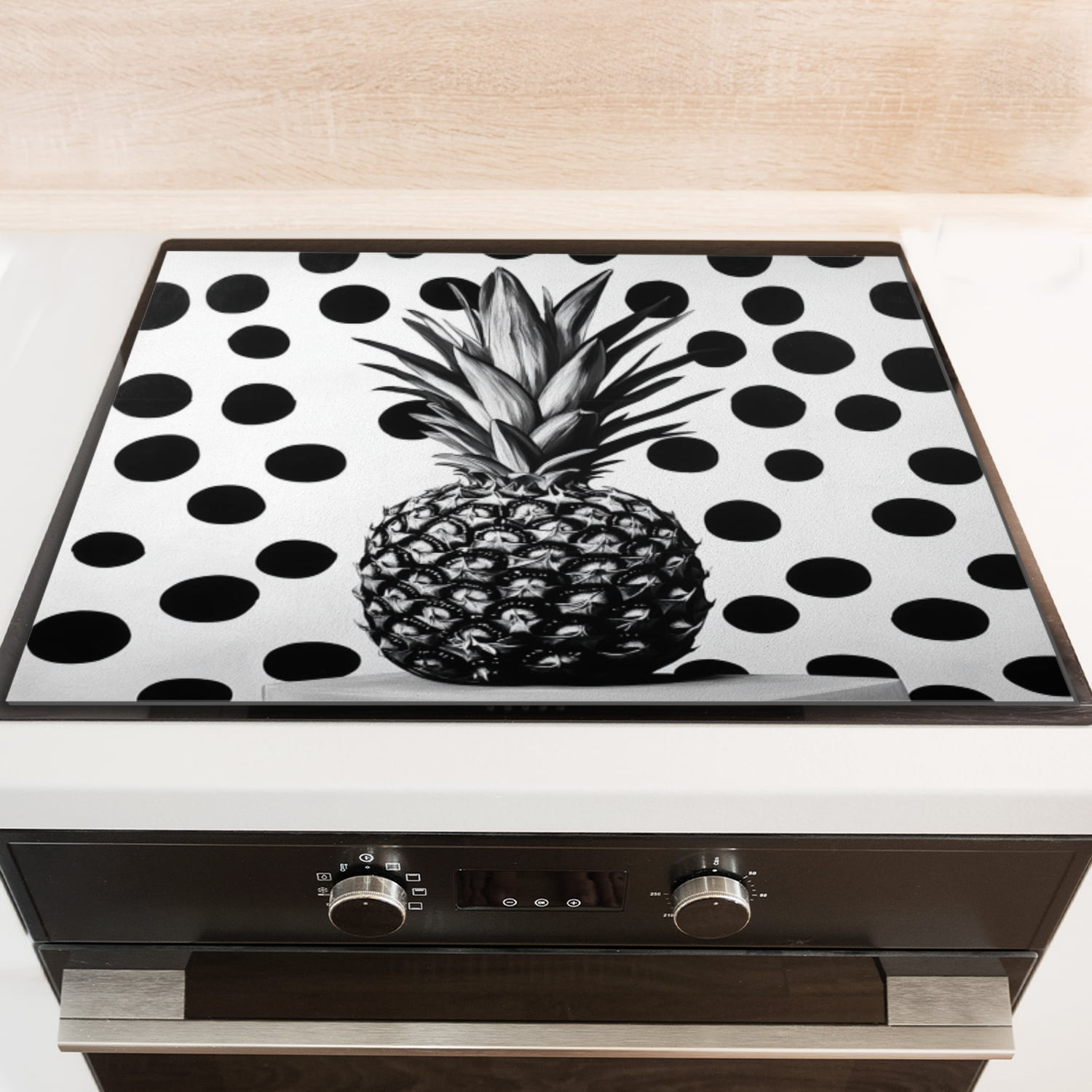 Silicone Stove Mat for Glass Top Stove, Pop Art Style Pineapple Electric Stove Cover Mat, 28 x ...