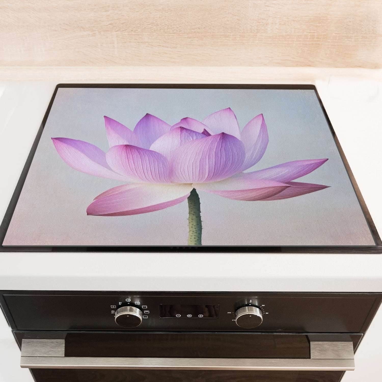 Silicone Stove Mat for Glass Top Stove, Purple Lotus Blossoms ...