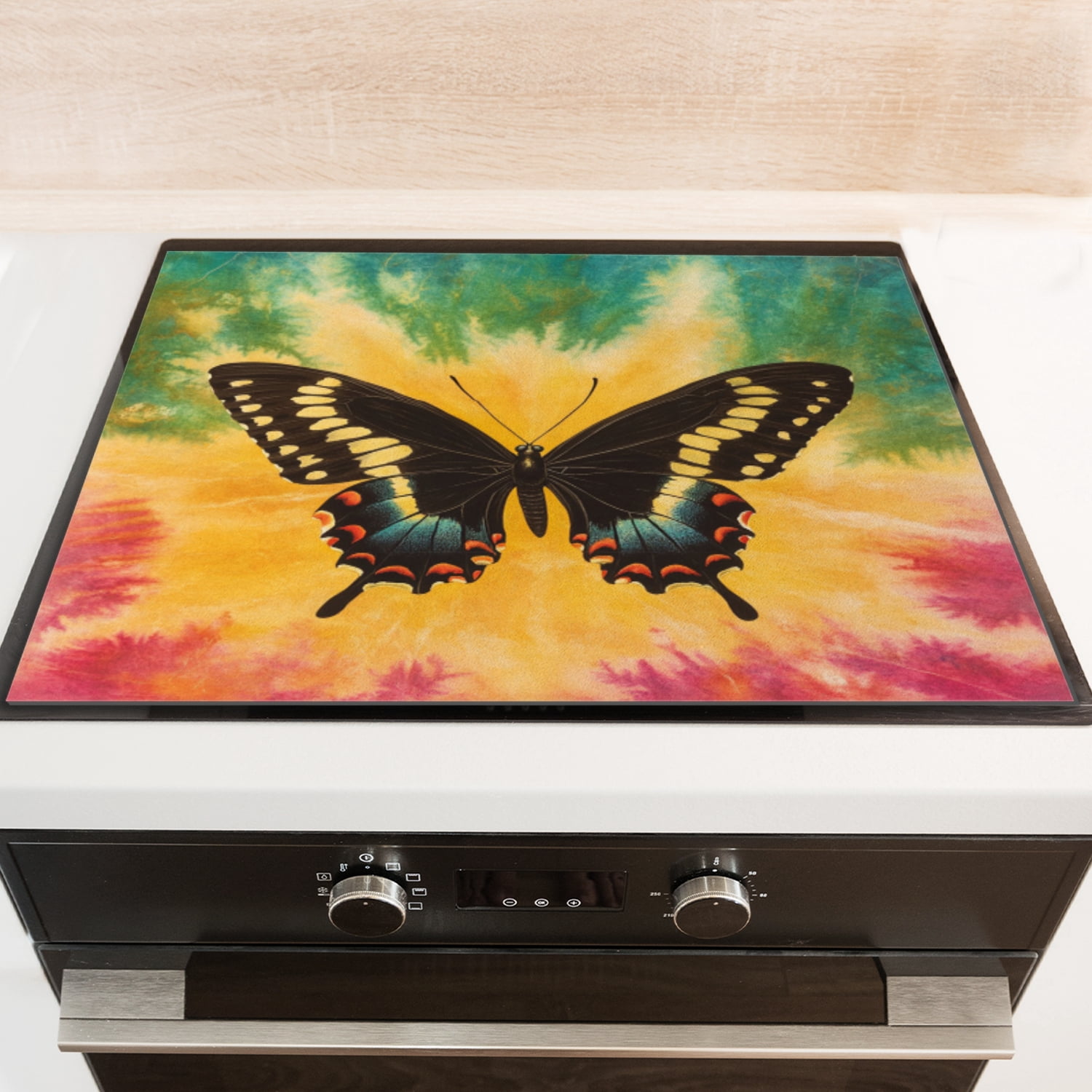 Silicone Stove Mat for Glass Top Stove, Striking Black - Winged ...