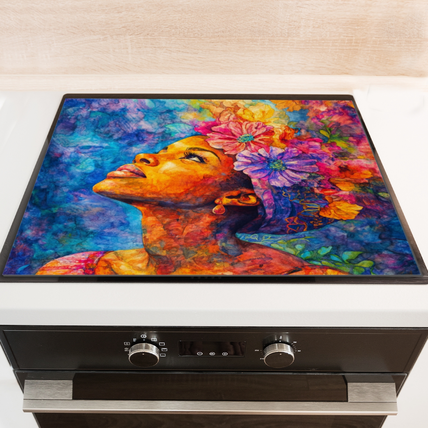 Silicone Stove Mat for Glass Top Stove, Stunning Bloom - Adorned ...