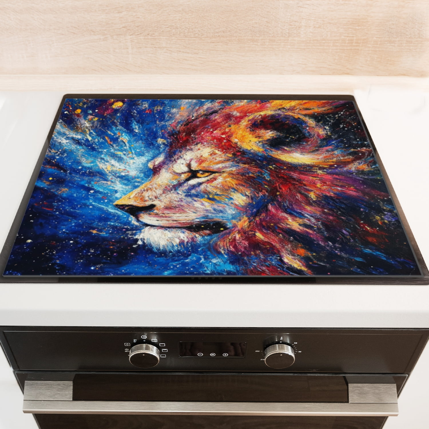 Silicone Stove Mat for Glass Top Stove, Stunning Nebula - Backed Lion ...