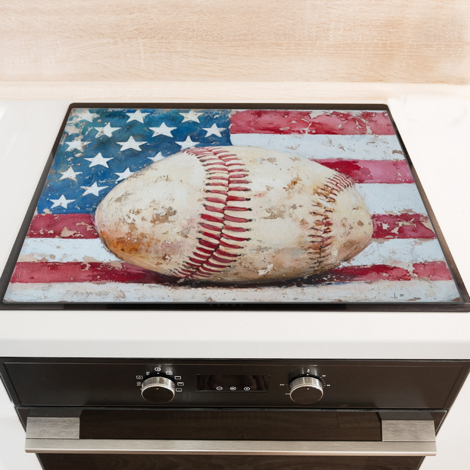 Silicone Stove Mat for Glass Top Stove, Stunning Star - Stripe Ball ...