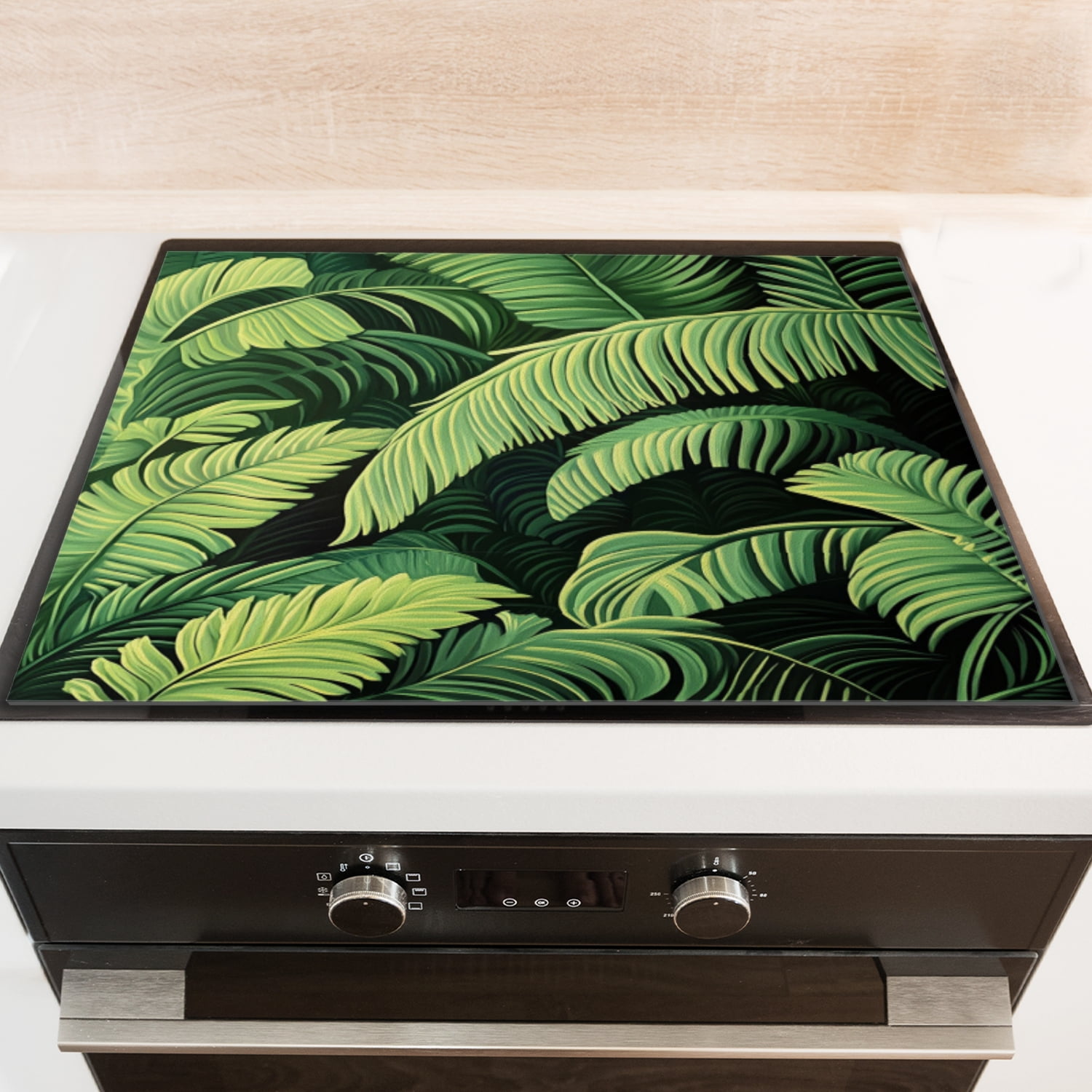Silicone Stove Mat for Glass Top Stove, Various Forms Of Palm Leaves ...