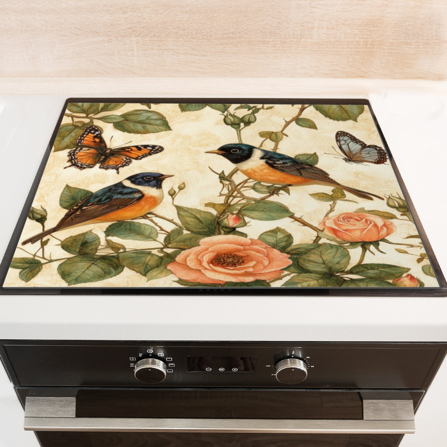 Silicone Stove Mat for Glass Top Stove, Vivid Nature - Filled ...