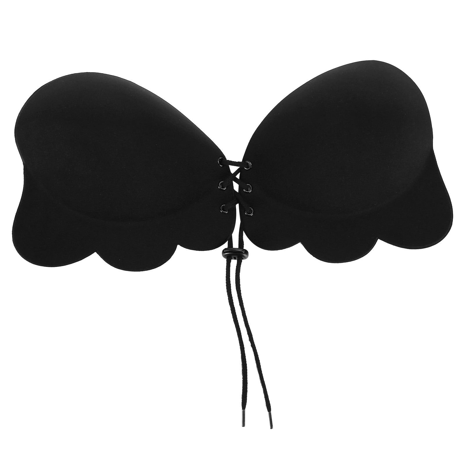 Silicone Strapless Bra Wireless Conceal Push Up Onepiece Backless Bras For Womenblack B