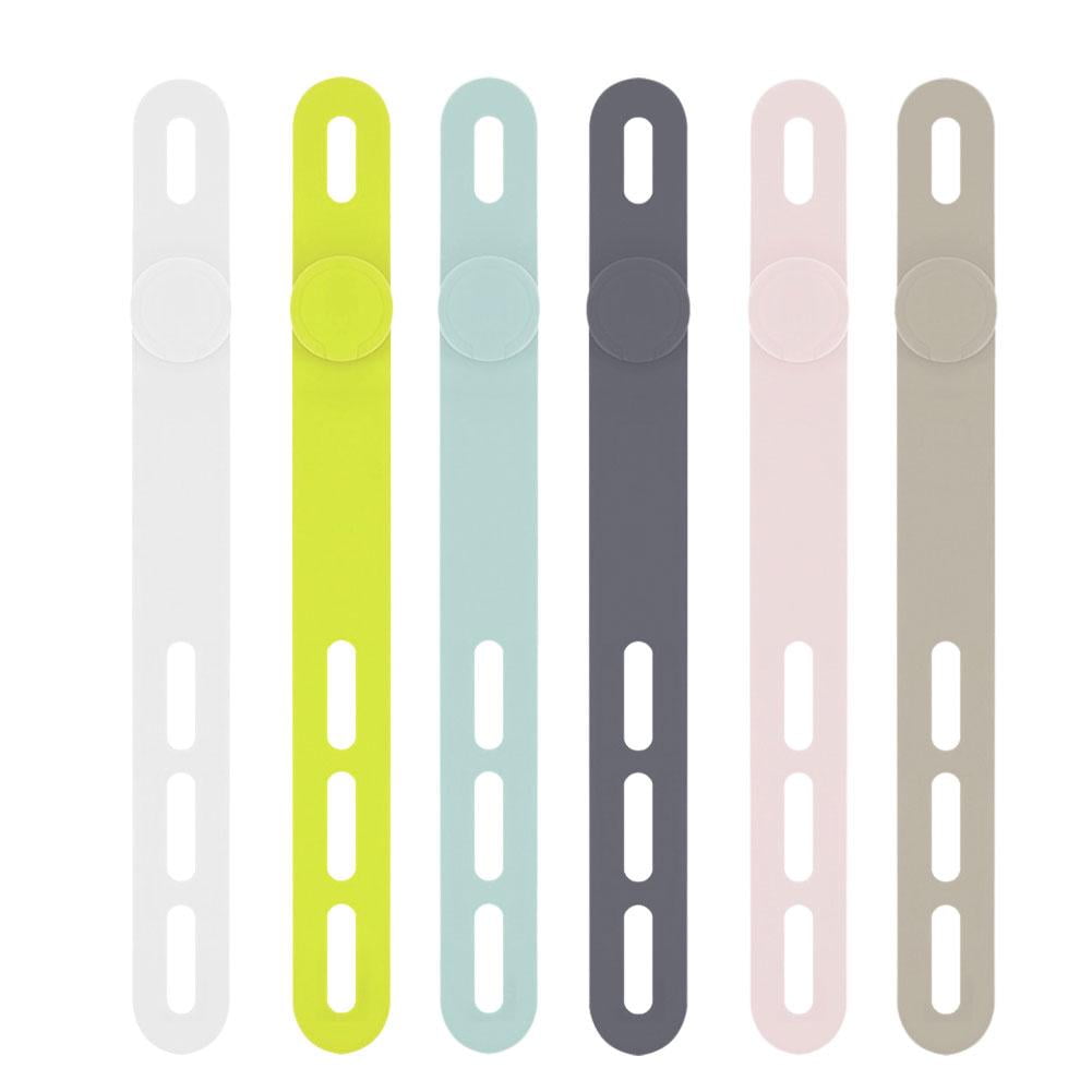 Silicone Straps Long And Wide Wire Cable Ties Organizer Reusable~ S9I8 ...