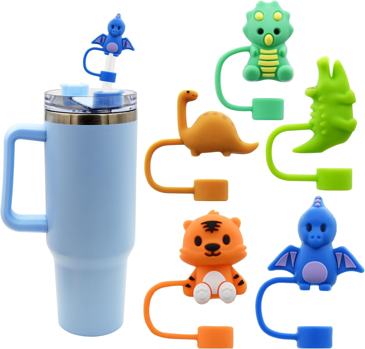 Silicone Straw Cover for 10mm Straw Covers Cap for Stanley Cup ...