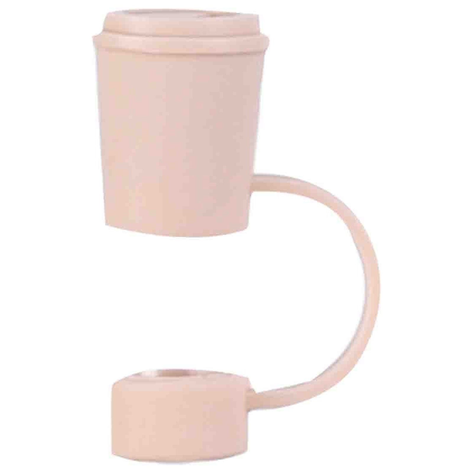 Silicone Straw Dust Proof Plug Simple And Cute Milk Tea Shape Straw ...
