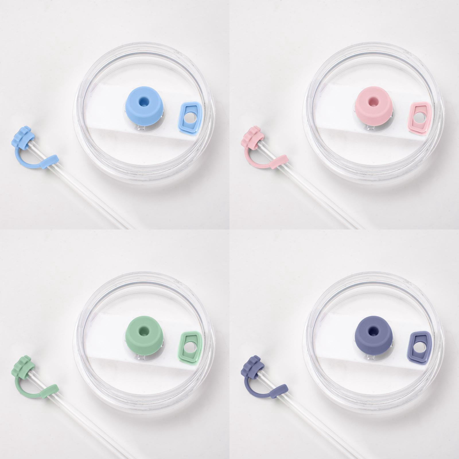Silicone Straw Hat Straw Cover Set Proof Straw Hat Reusable Straw Cover ...
