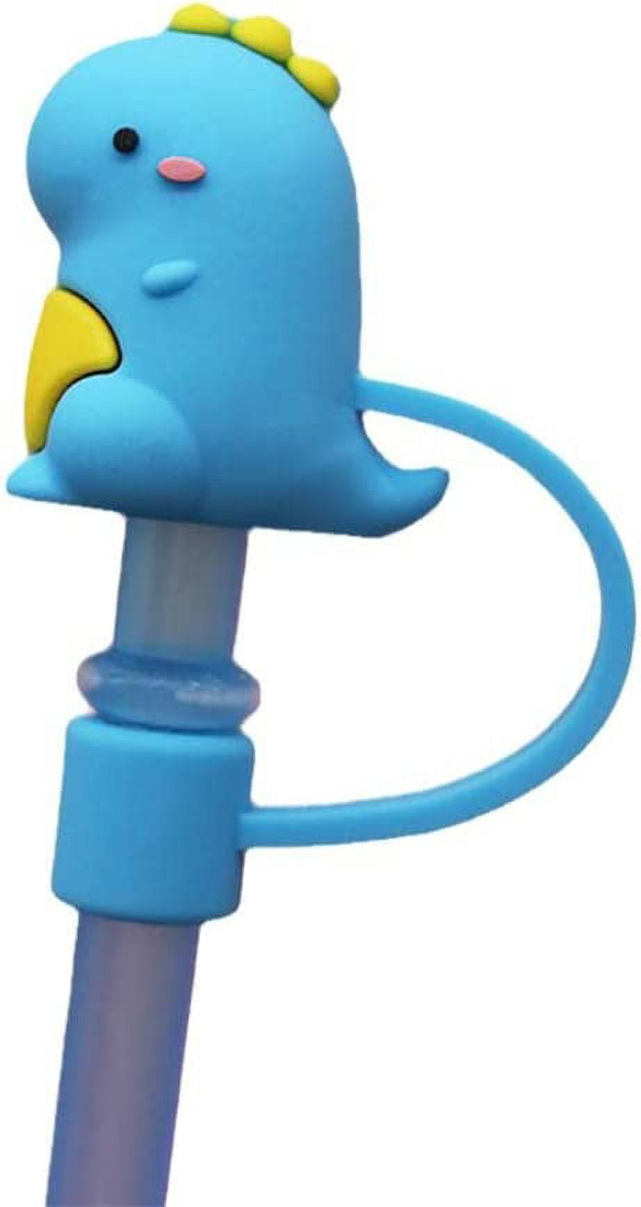 Silicone Straw Plug Reusable Drinking Dust Cartoon Cap Clean ...