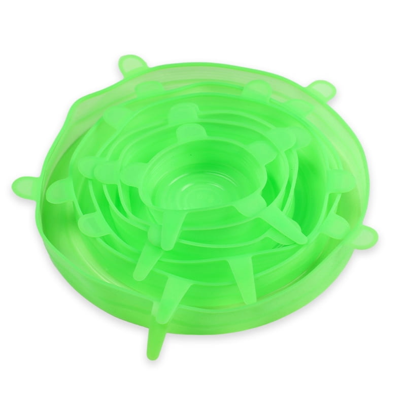 Silicone Stretch Lids ，Reusable Durable Food Storage Covers for Bowl,6 ...