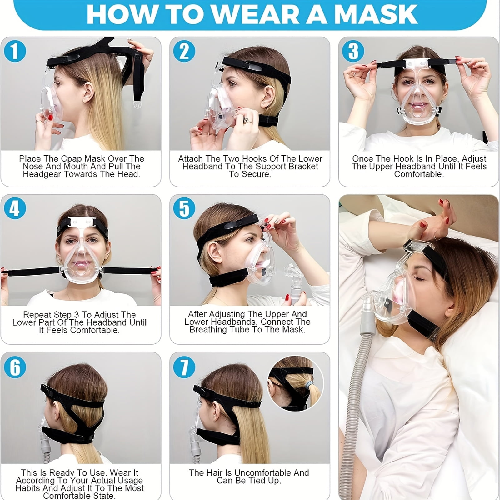 ,Silicone Suitable Tubes) Adjustable Respirator Dual-layer Diameter ...