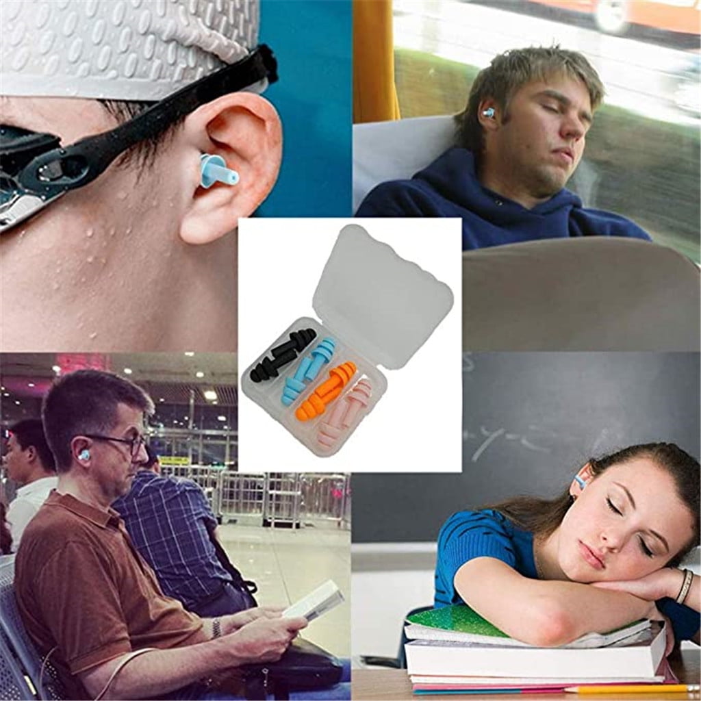 Silicone Swim Ear Plugs for Adults & Kids - Waterproof Ear Protection ...