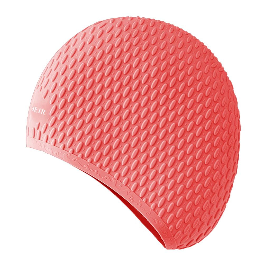Silicone Swimming Cap Waterproof Swim Cap for Women and Men High ...