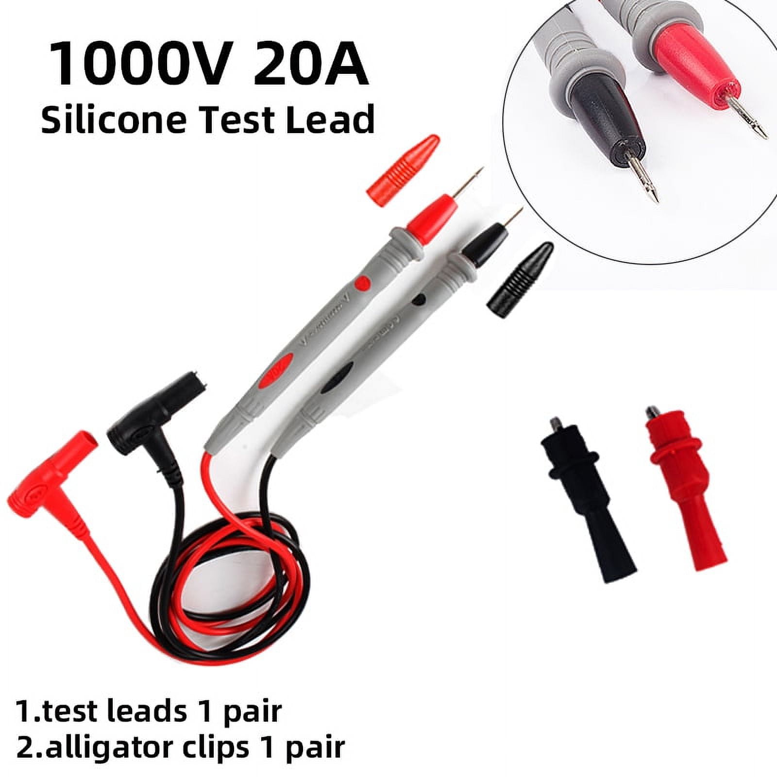 Silicone Test Lead High-precision Measurement Multimeter Probe Test ...