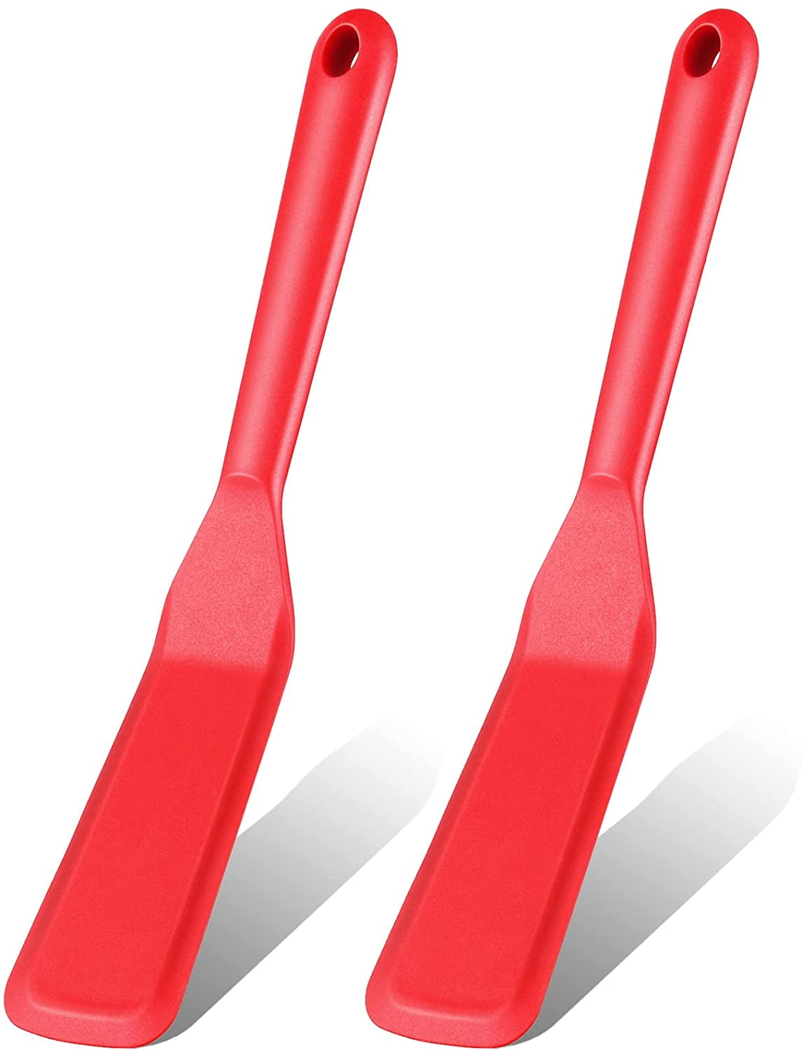 Silicone Thin Spatula Omelet Spatula Turner Long Crepe Spatula Heat ...