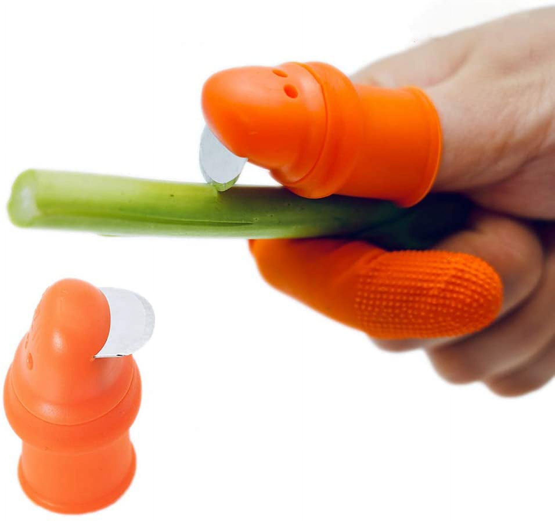 Silicone Thumb Cutter Finger Sleeve Set Picking Tool for Harvesting ...