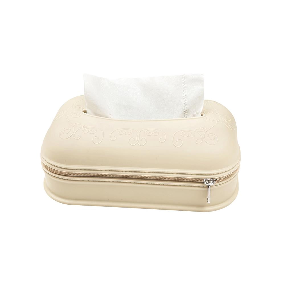 Silicone Tissue Box Holder with Zipper - Wall-Mounted or Desktop ...