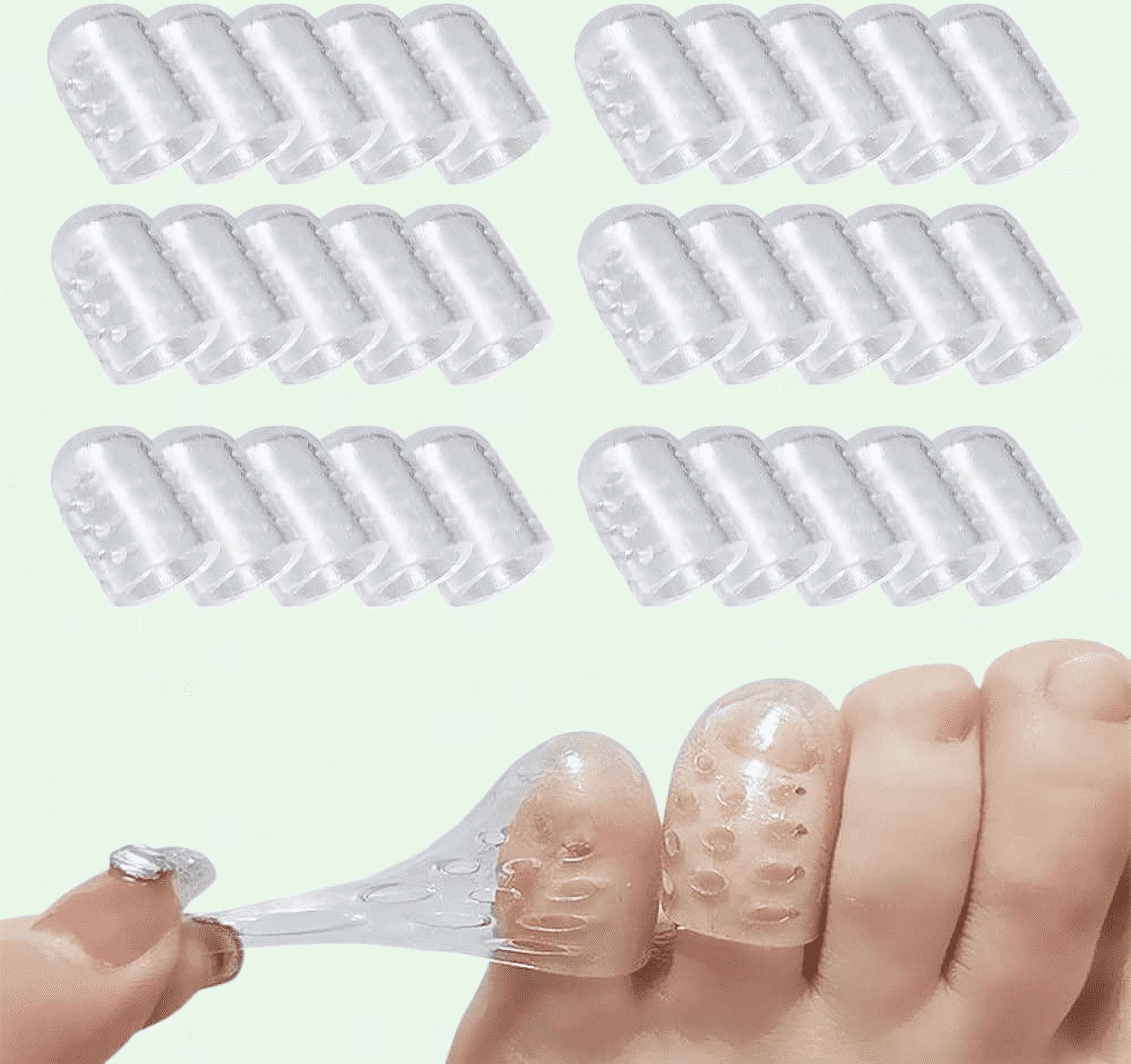 Silicone Toe Protectors (30 Pieces) - Breathable Gel Caps for Men and ...
