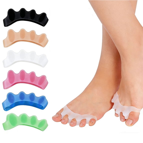 Silicone Toe Separators, Spreaders & Spacers, Straighten Overlapping ...