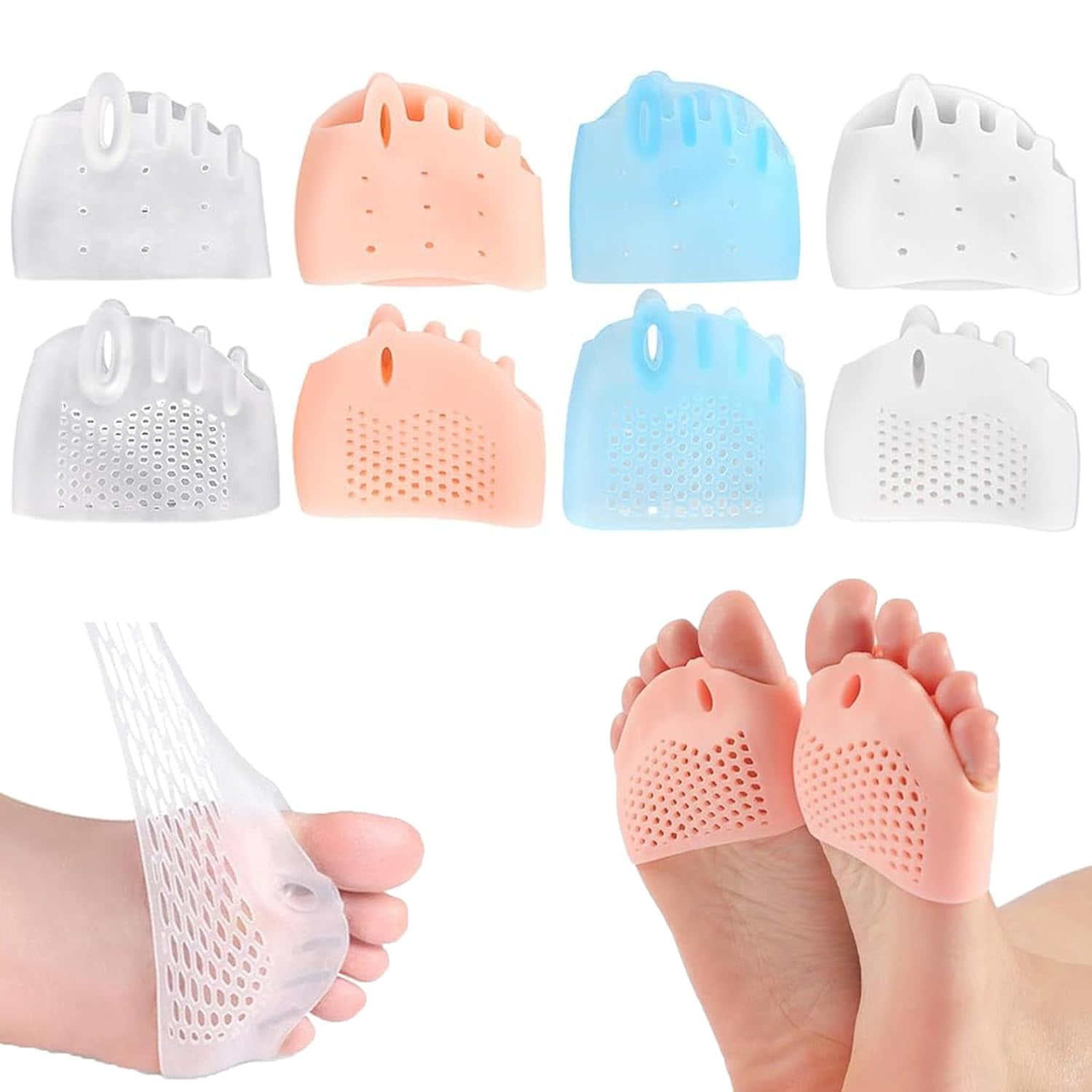 Silicone Toe Separators for Women, 2025 NEW Silicone Toe Separators, 4 ...