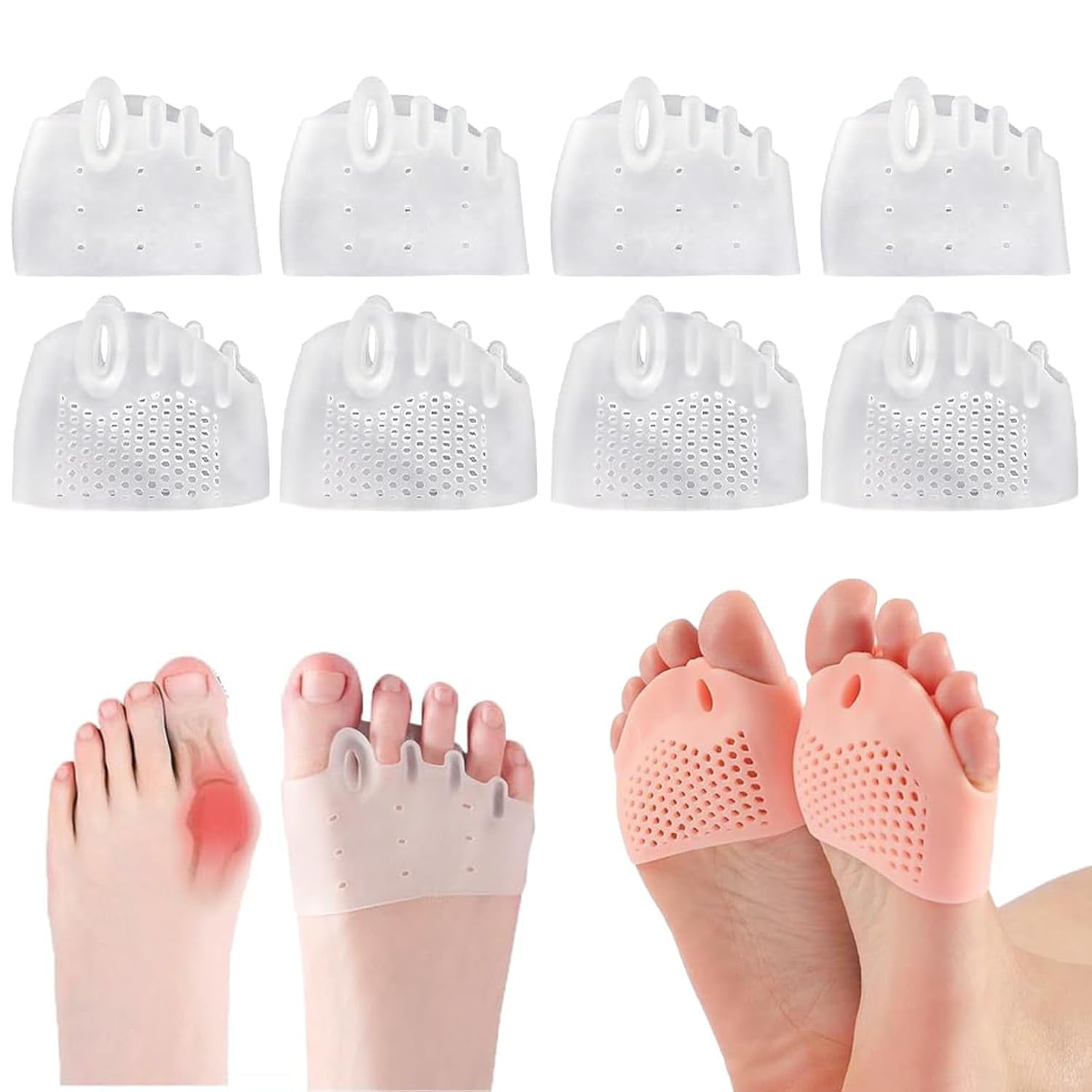 Silicone Toe Separators for Women, Toe Separators for Overlapping Toes ...
