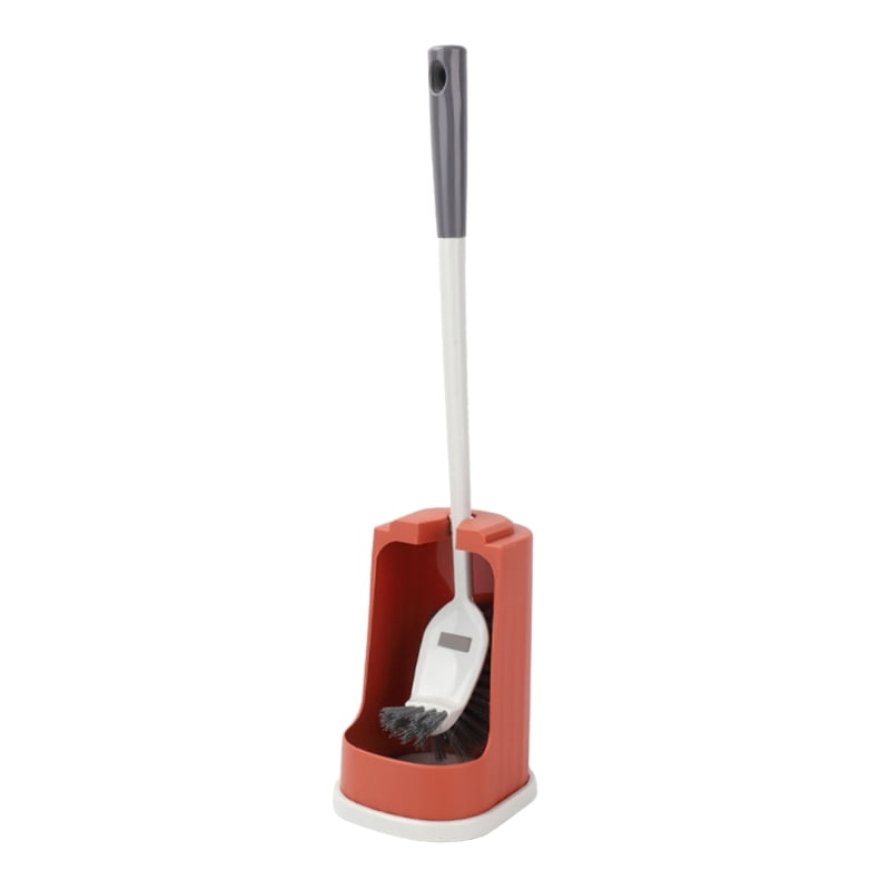Silicone Toilet Brush with Holder Set Flexible Soft Toilet Cleaner ...