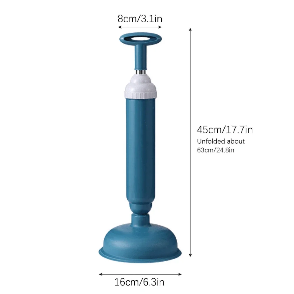 Silicone Toilet Plunger High Pressure Pump Anti Clogging Drain Cleaners ...