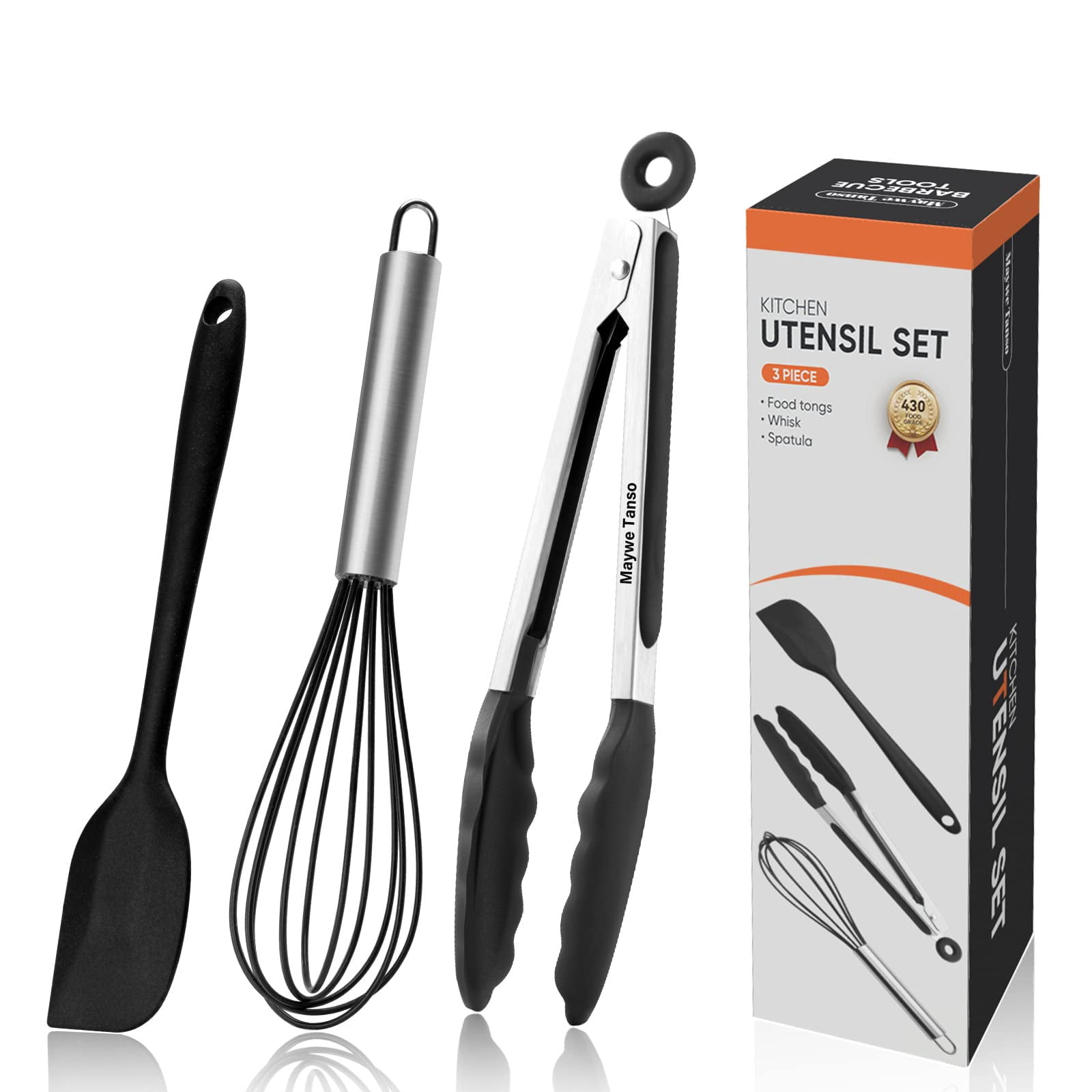 Silicone Tongs for Cooking Set of 3,11