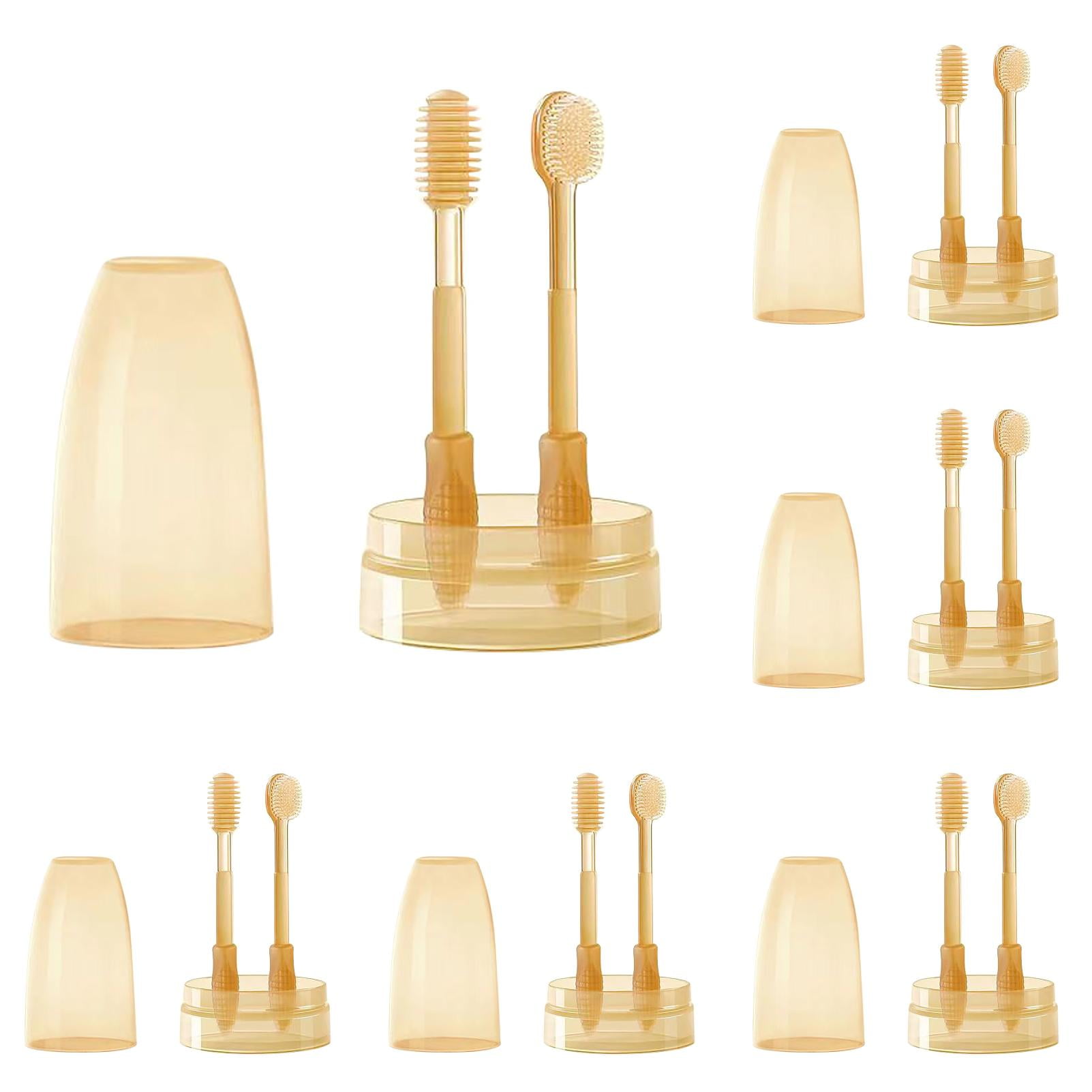 Silicone Tongue & Gums Cleaner Kit Gentle Baby Teeth & Tongue Brush Set ...