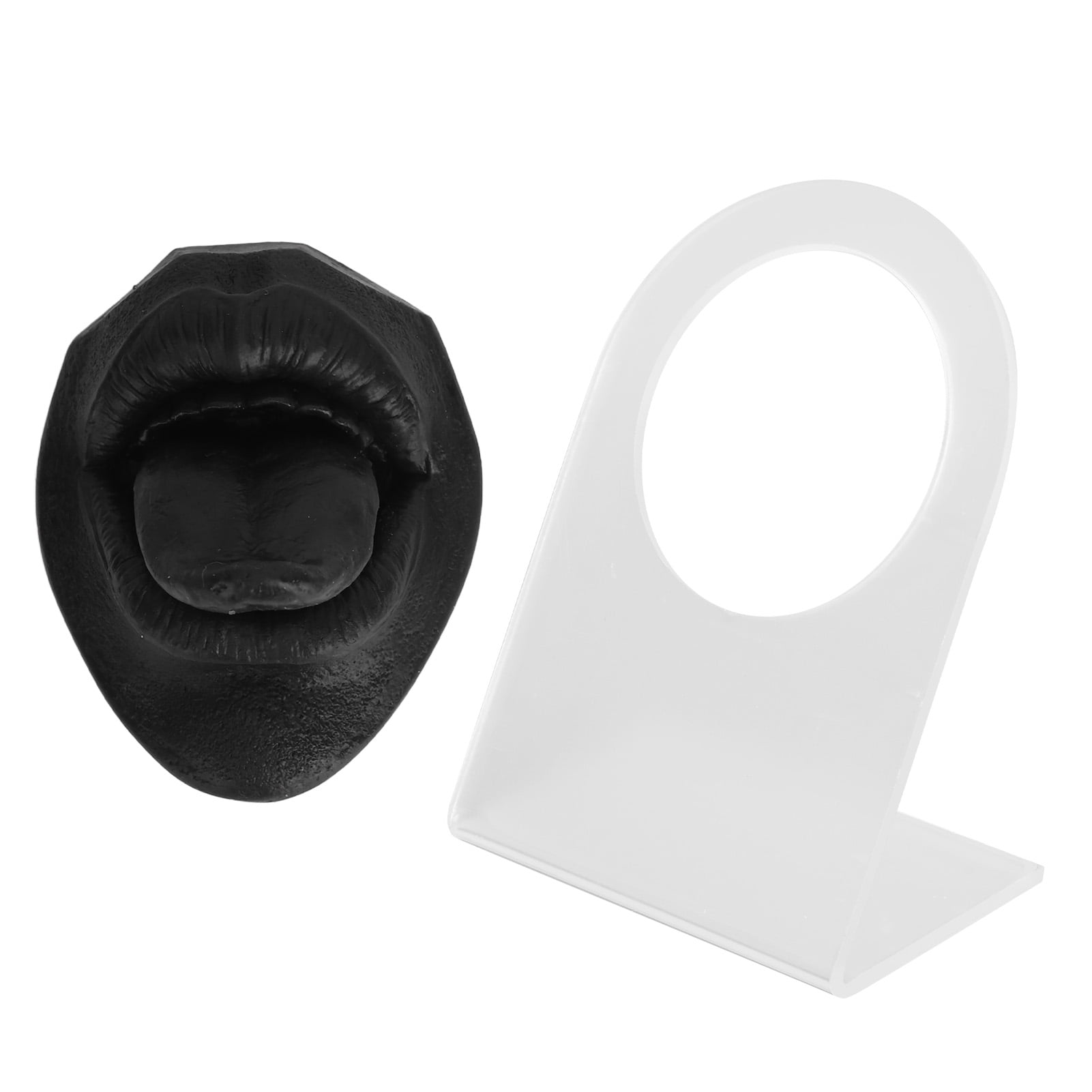 Silicone Tongue Mouth Model With Display Stand Simulated 3d Tongue Piercing Body Practice Model