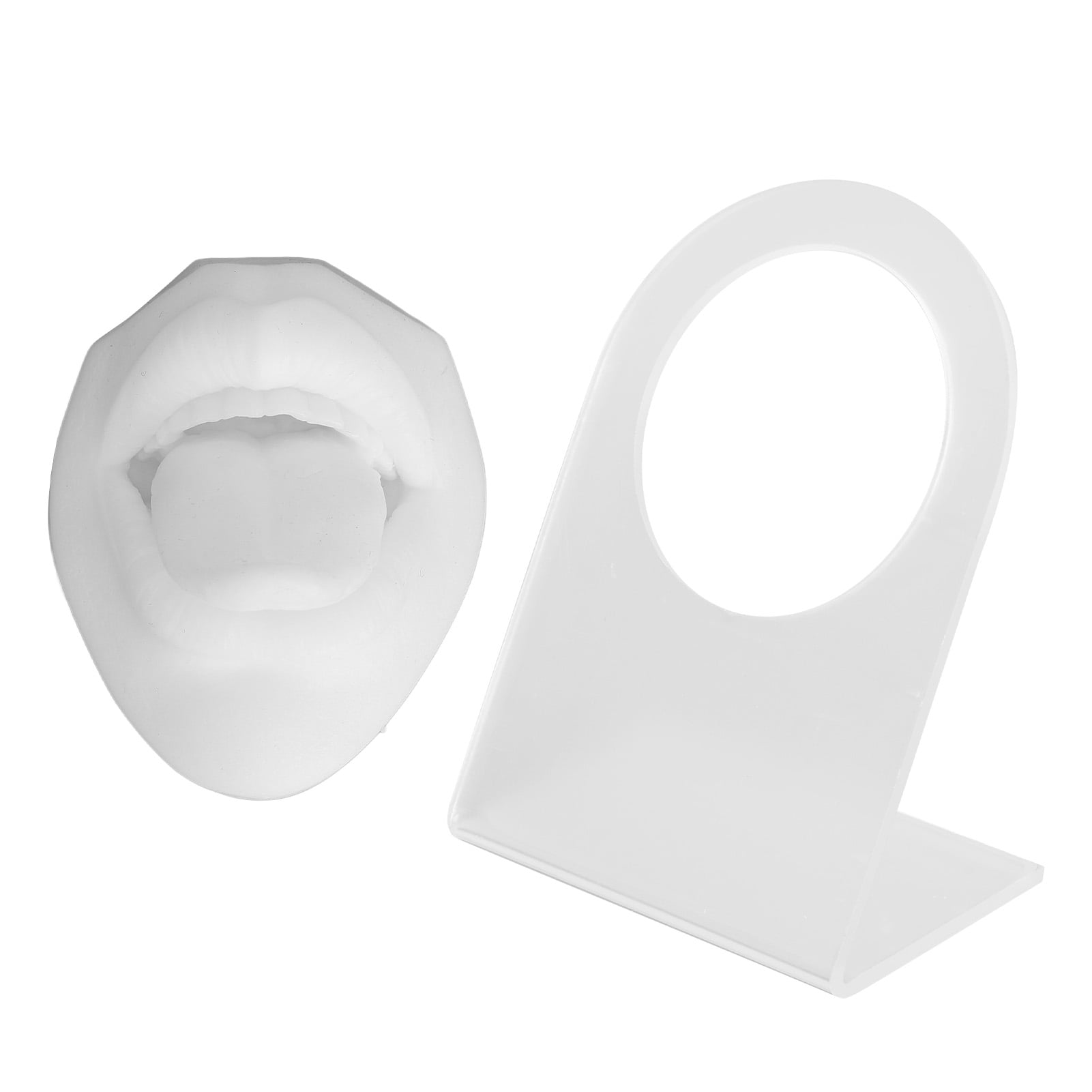 Silicone Tongue Piercing Model with Display Stand, 3D Simulated Tongue ...