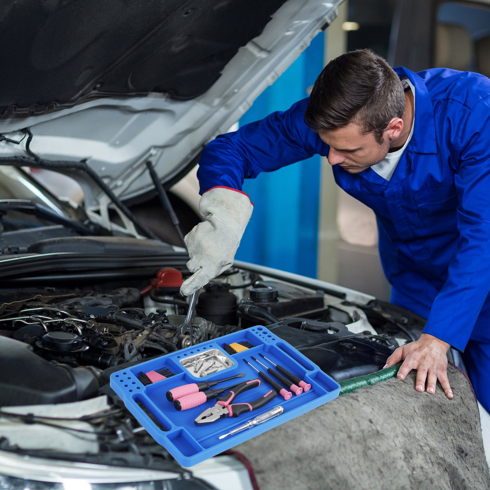 Silicone Tool Tray Flexible Automotive Silicone Tool Holder with ...