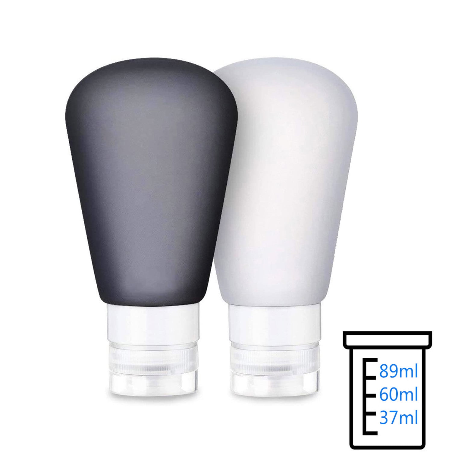 Silicone Travel Bottles BPA-Free Leak-Proof Portable Outdoor Unisex ...