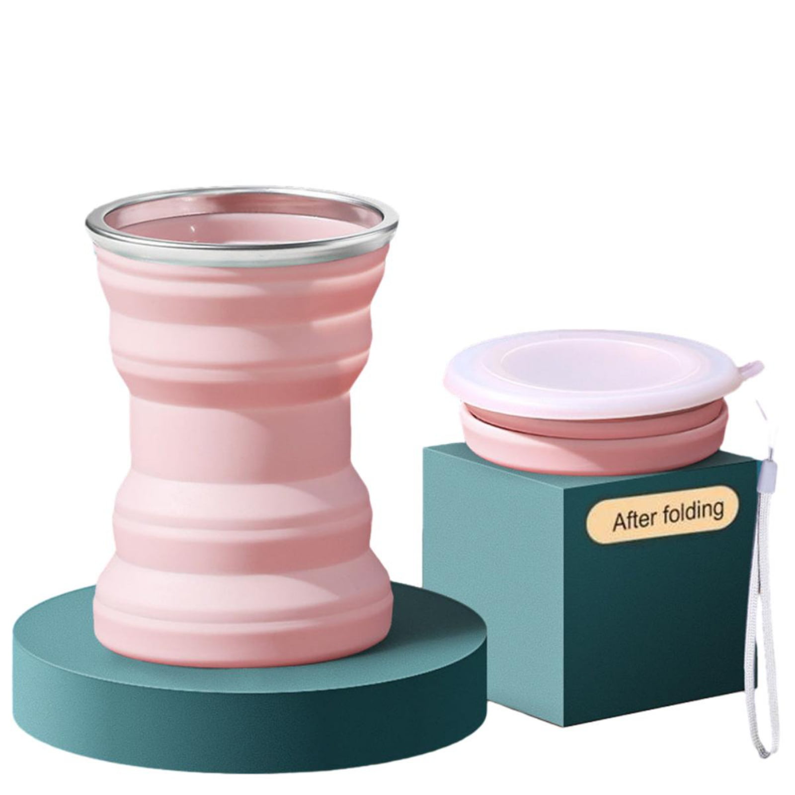 Silicone Travel Folding Cup Food Cup Pocket Cup Portable cup Compact ...