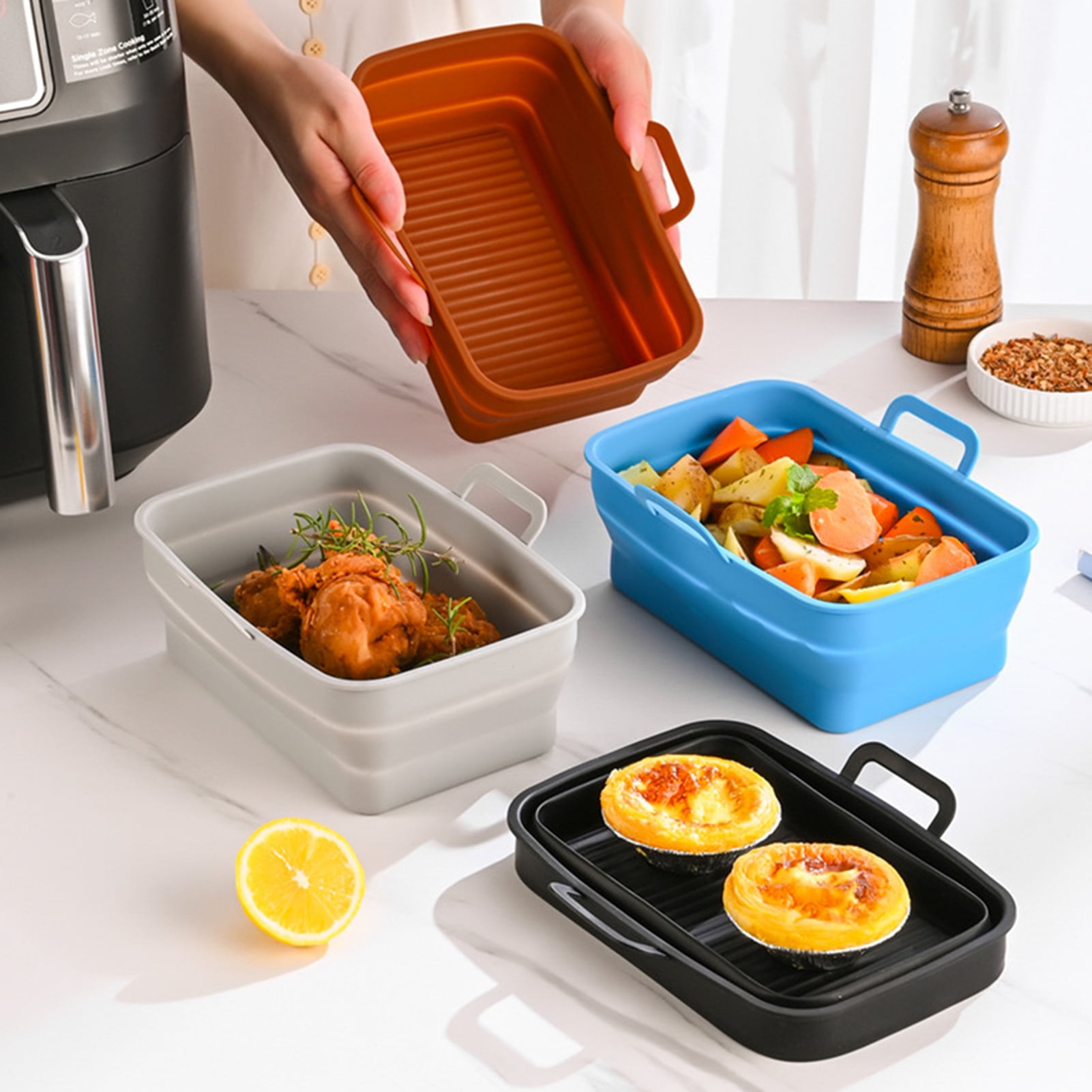 Silicone Tray- Not Easily Deformed, 3D Drainage Tank, Anti-Stick ...