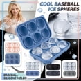 Silicone Tray with 6 Large Sphere Molds, Flexible Nonstick Design for ...