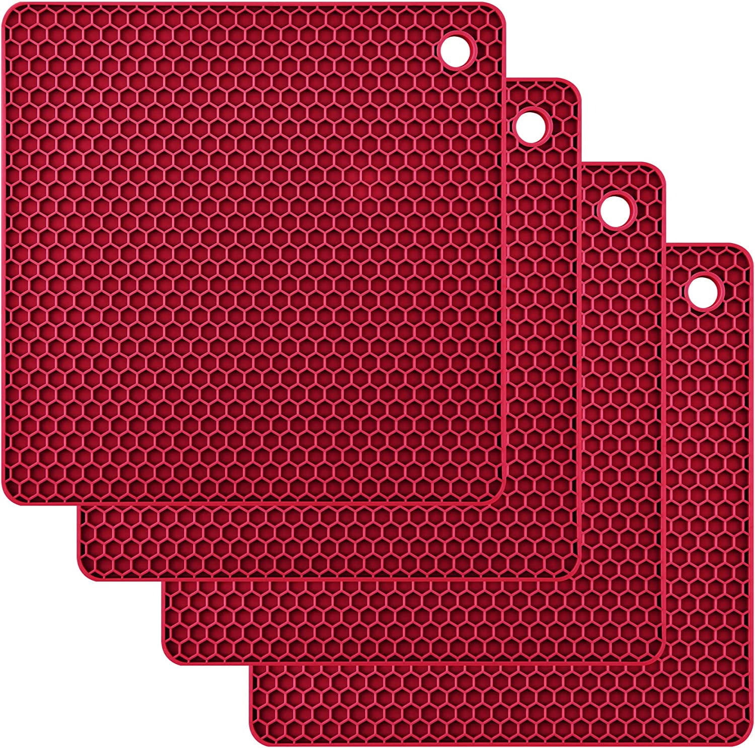 Silicone Trivets for Hot Dishes, Pots and Pans, Hot Pads for Kitchen ...