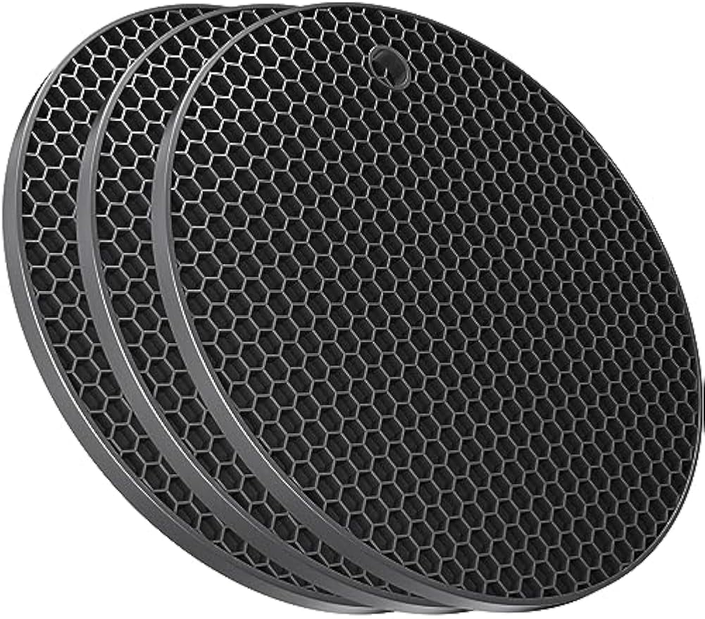 Silicone Trivets for Hot Dishes Pots and Pans, Silicone Trivet Mat Hot ...