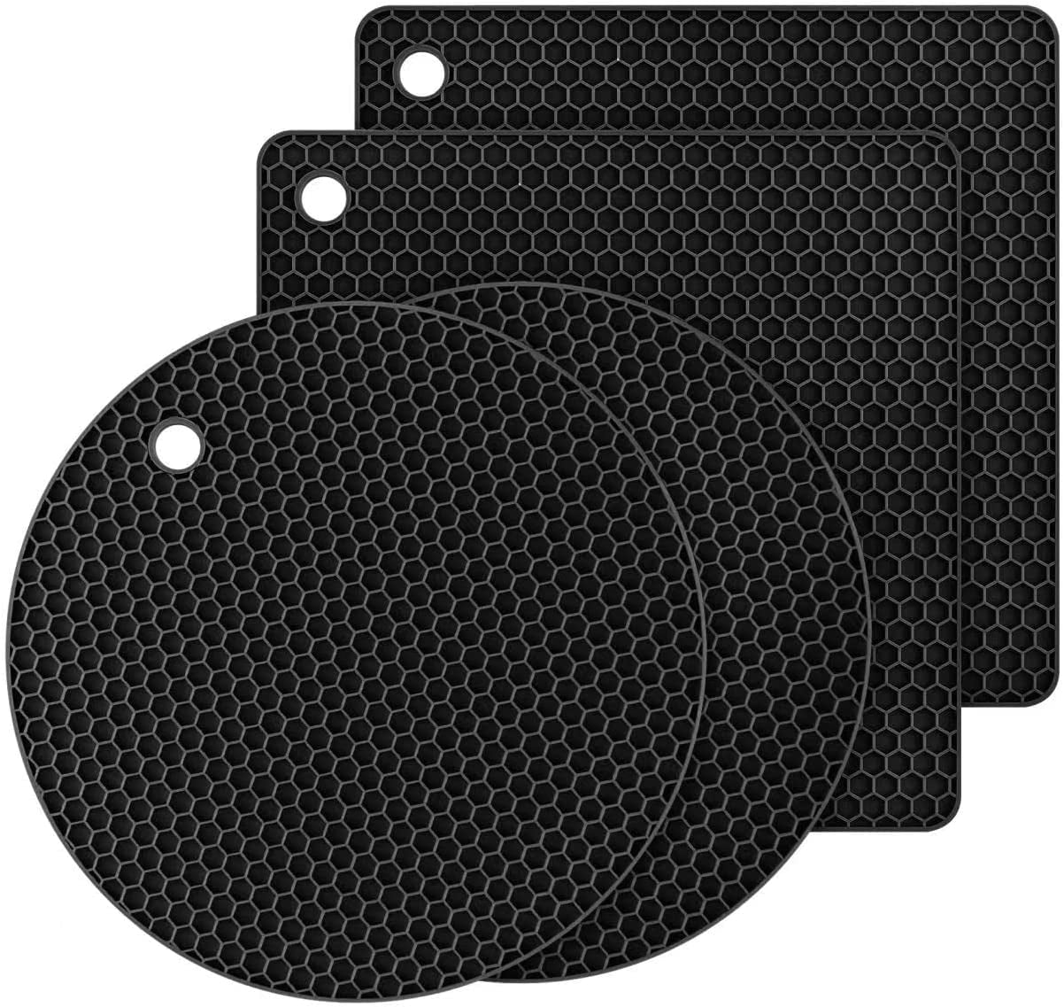 Silicone Trivets for Hot Pots and Pans, Hot Pads for Kitchen, Pot ...