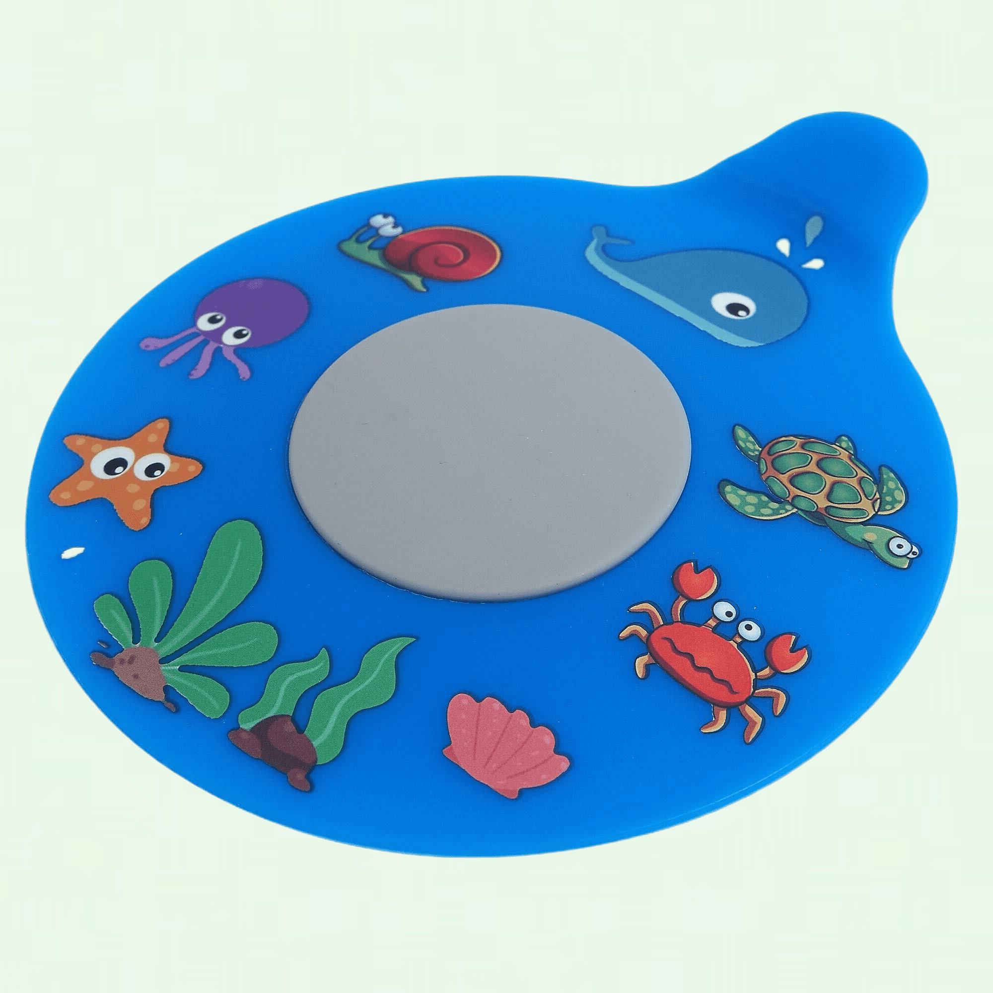 Silicone Tub Stopper, Blue Turtle Design, Universal Bathtub Drain Cover ...