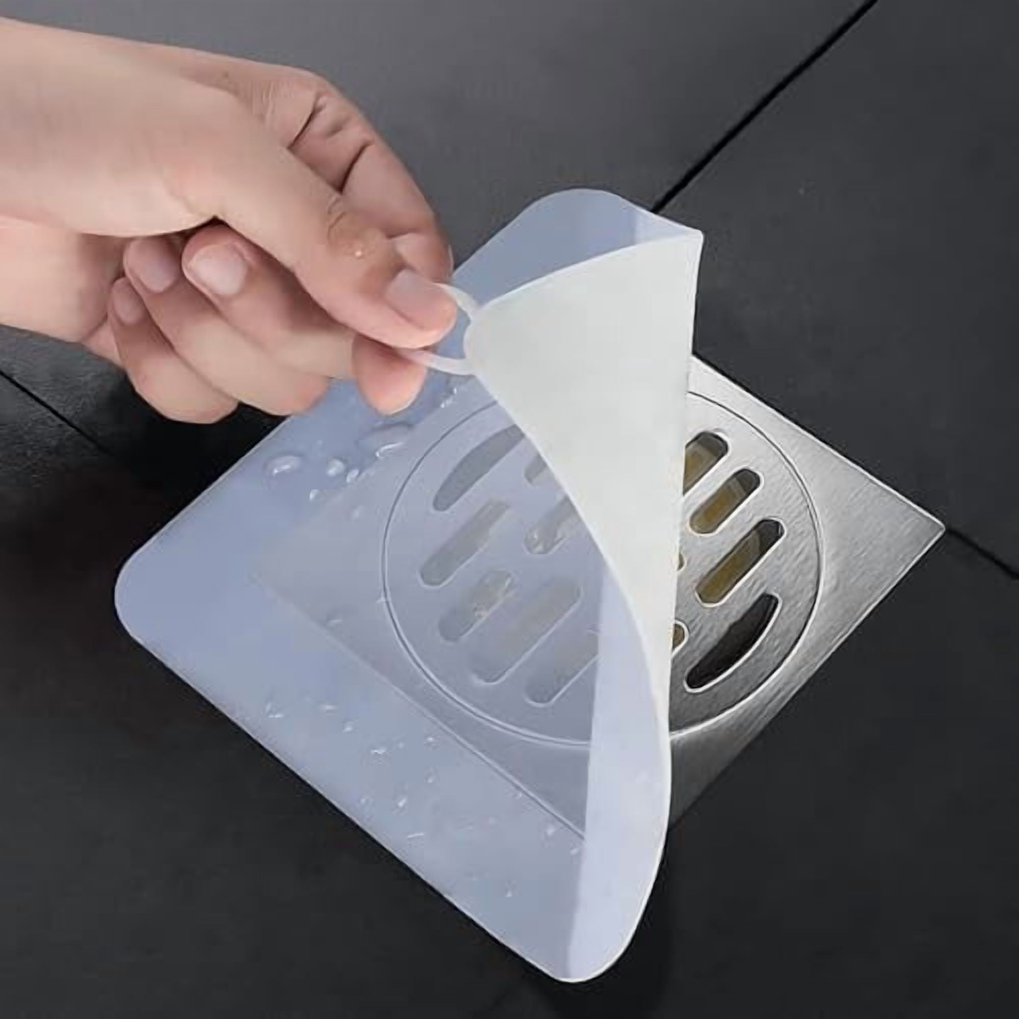 Silicone Tub Stopper Floor Drain Cover, 2 Pieces Sewer Anti-Odor Mat ...