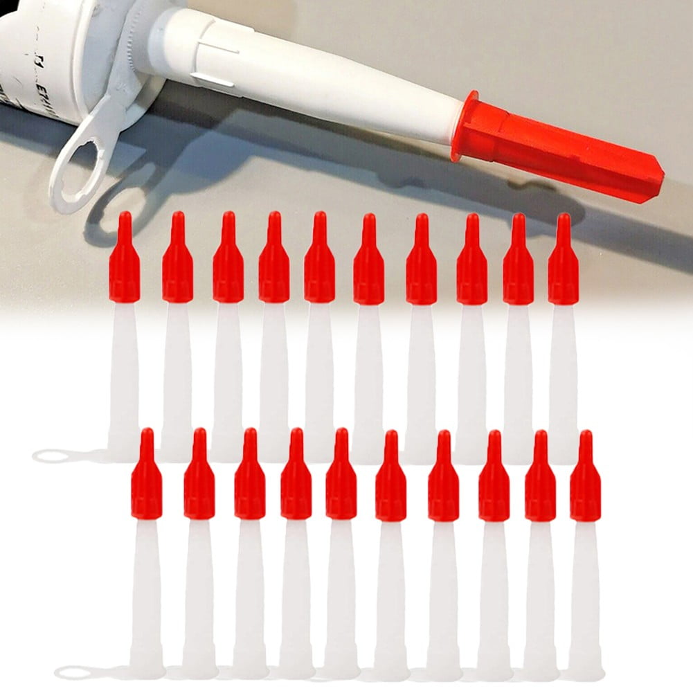 Silicone Tube Nozzle Cap Replacement Tips Caulk With Red Nozzle ...