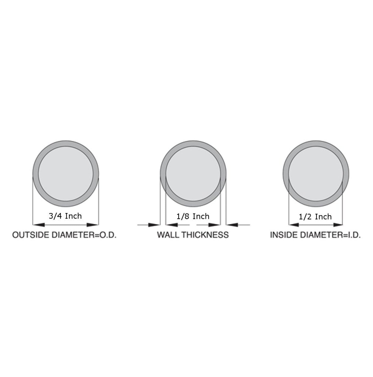 Silicone Tubing, 1/2"ID, 3/4"OD, 1/8"Wall - 25 Feet - Walmart.com