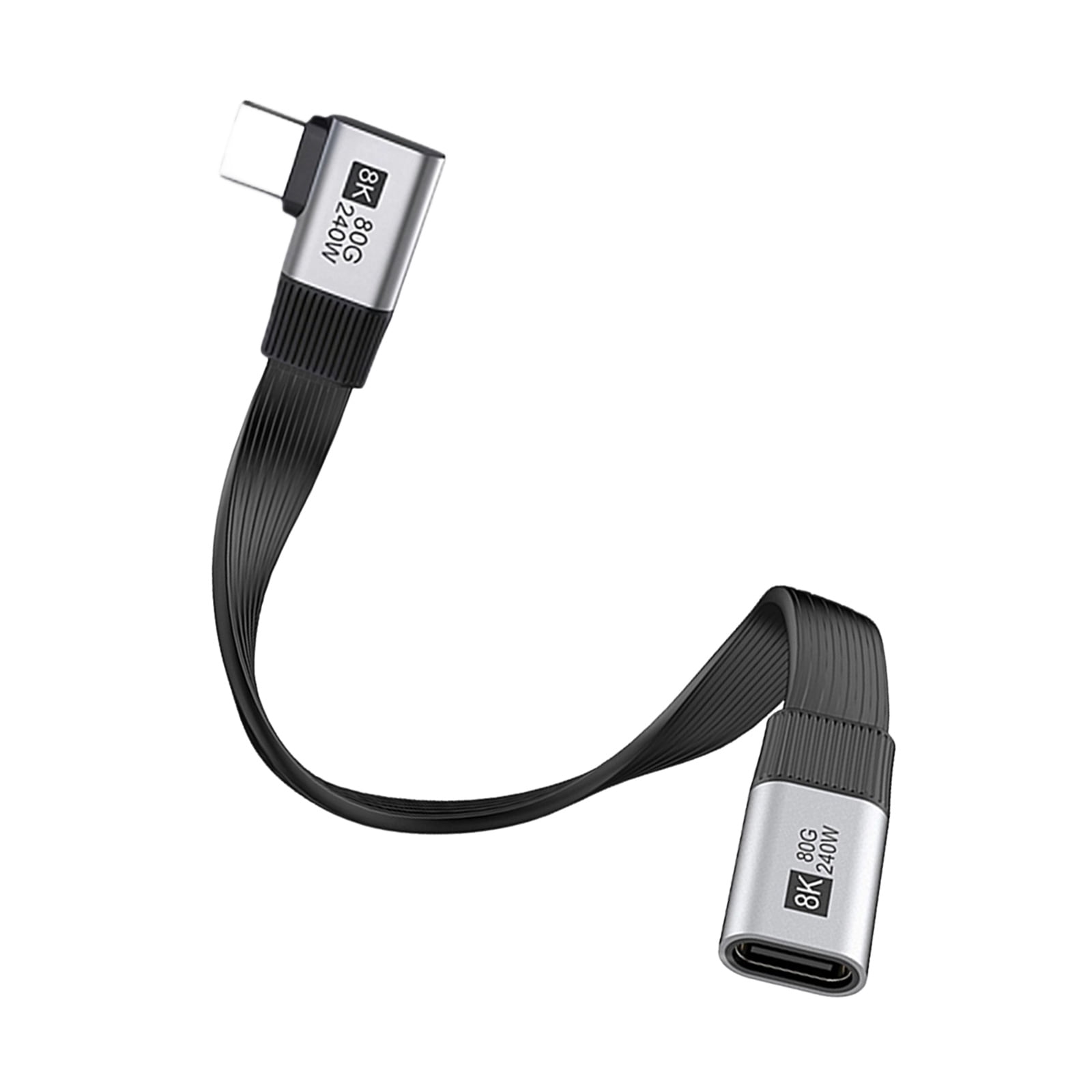 Silicone USB C Extension Cable 80Gbps 240W Fast Charging 8K@60Hz for ...