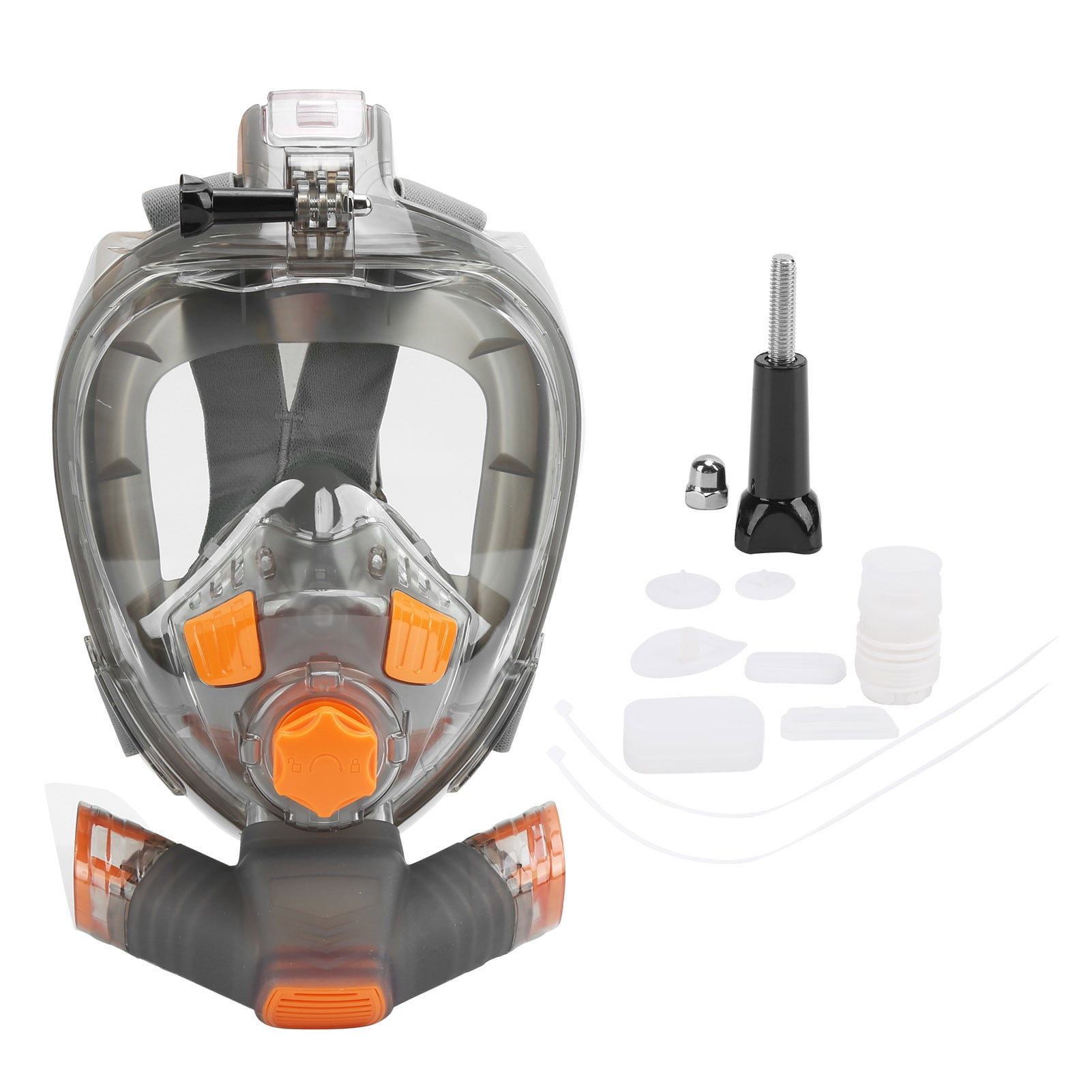 Silicone Underwater Snorkeling Full Face Mask with Wide View and Anti ...